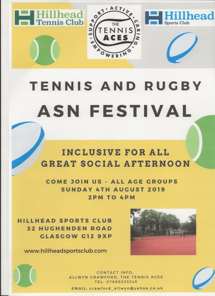 Glasgow ASN Tennis and Rugby Festivals