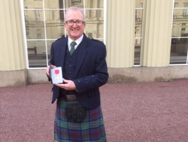 Richard Brickley receives an OBE for services to Disability Sport