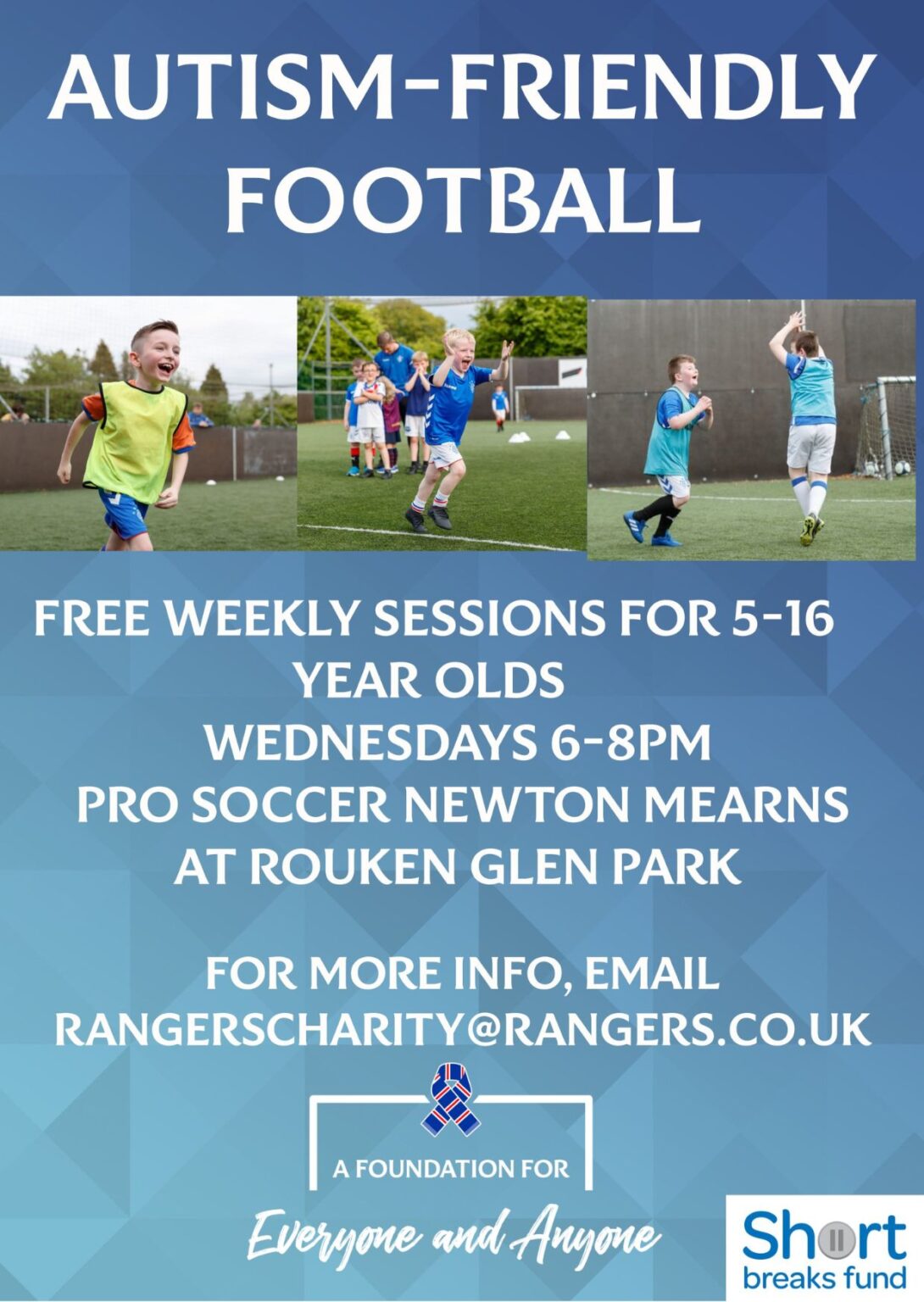 Rangers Charity Foundation Autism Football